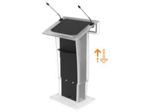 Rednerpulte: u.a. mobil, digital, höhenverstellbar & mit Display